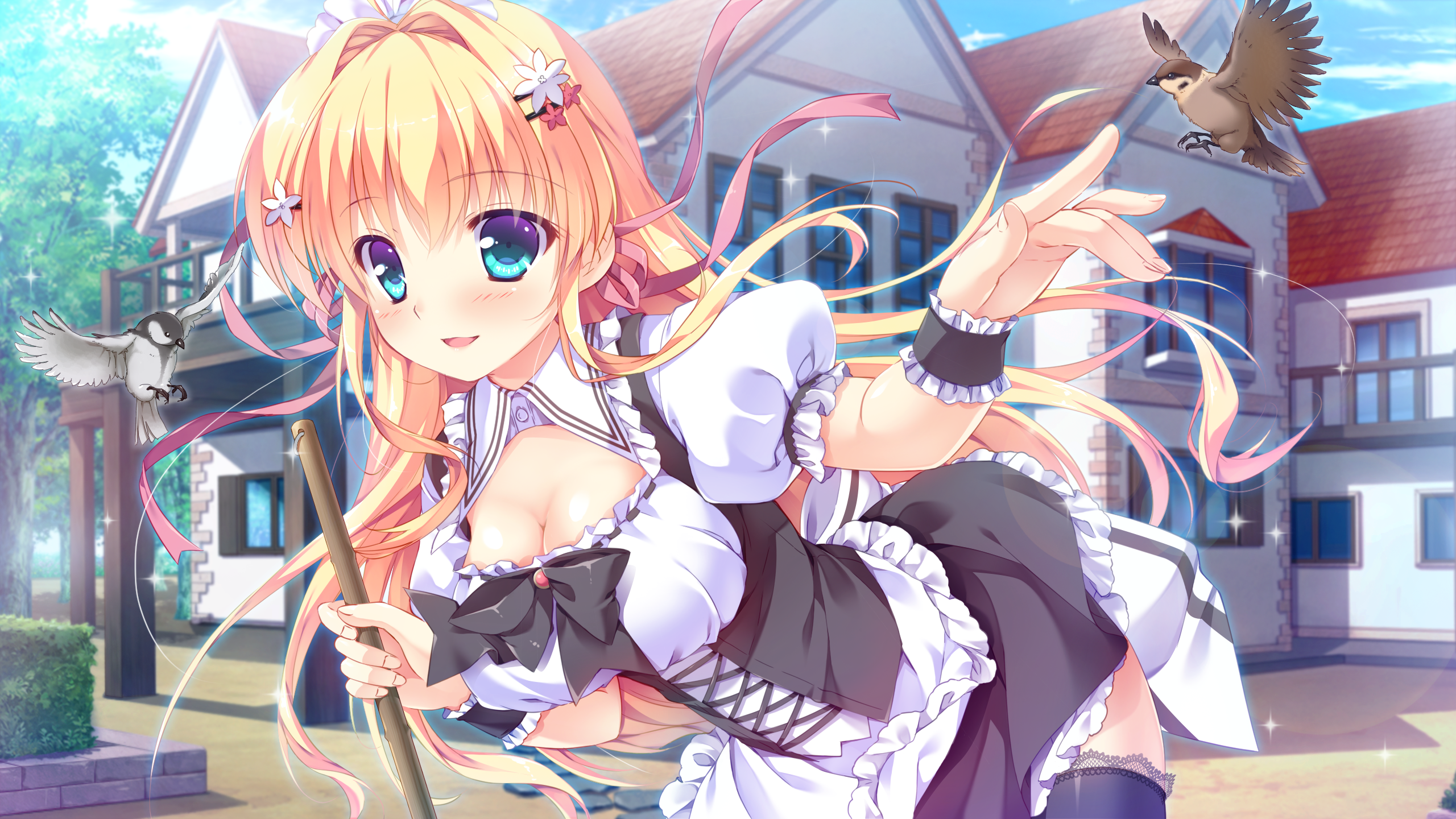 escu:de mikeou fall in love x 4 tune karen uruputasu cleavage game cg maid thighhighs | #340821 ...